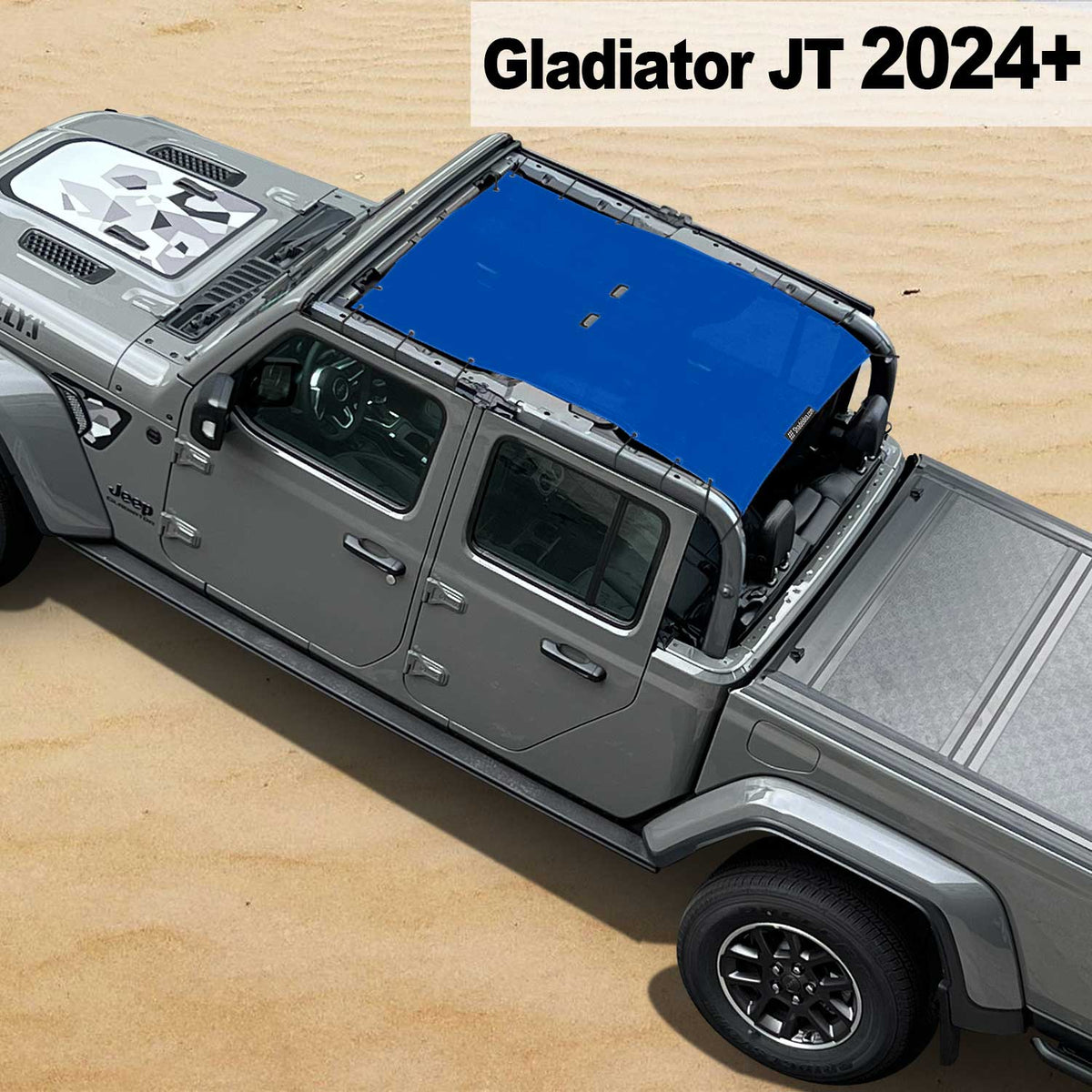 Shadeidea Jeep Gladiator Top Sun Shade JT Mesh Sunshade Soft Roof Top