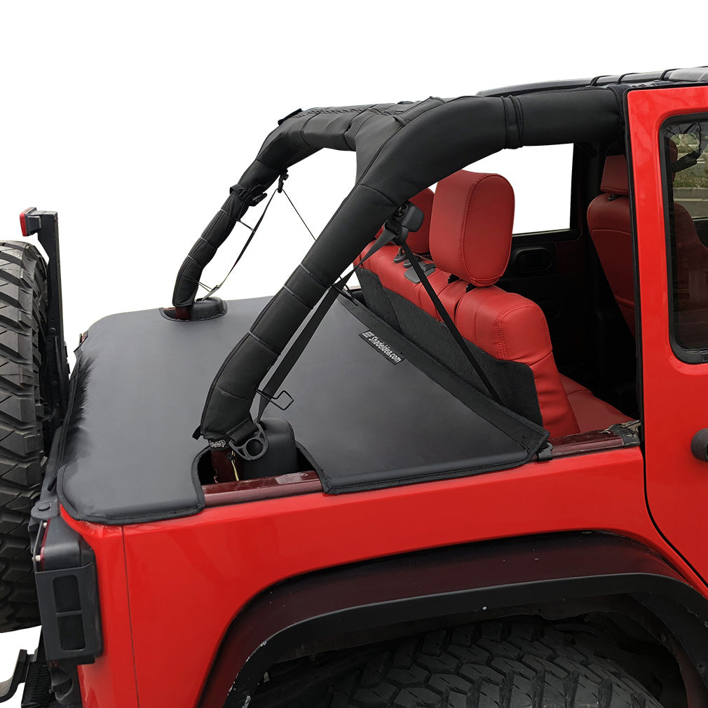 Jeep Wrangler Tonneau Cover JK Unlimited 4 Door Rear Trunk Cover Cargo ...